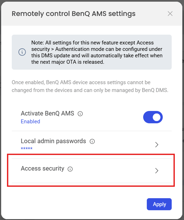 How do I enable Authentication Mode on my BenQ Boards?
