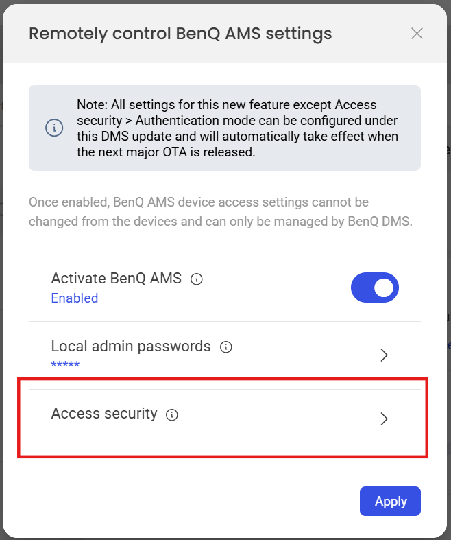 How do I enable screen lock for my user on my BenQBoard?